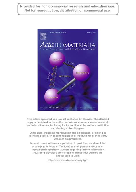 Pdf Multiscale Three Dimensional Scaffolds For Soft Tissue