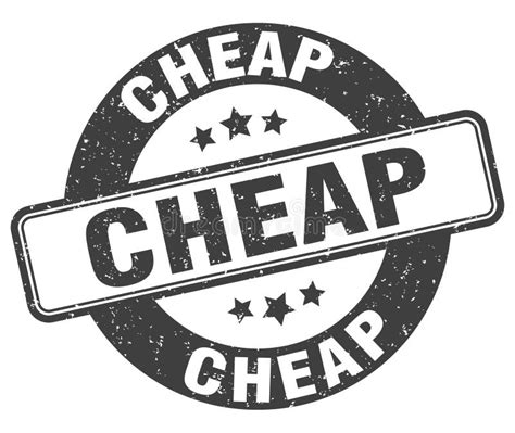 Cheap Stamp Cheap Label Round Grunge Sign Stock Vector Illustration