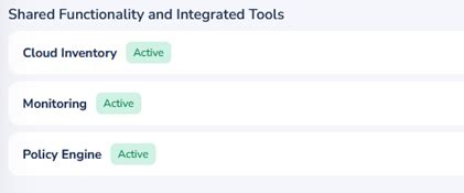Cloud Account Status Configurations Dashboard