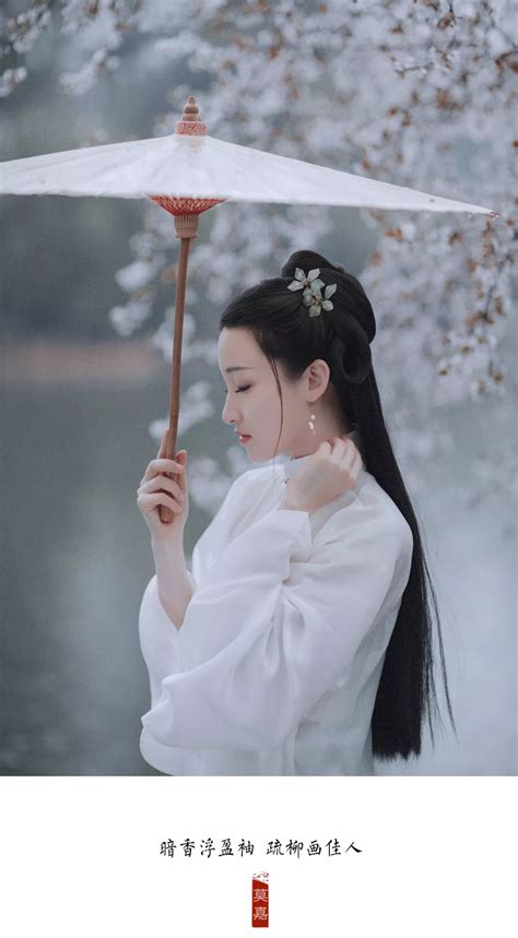 汉服摄影｜暗香浮盈袖，疏柳画佳人chia