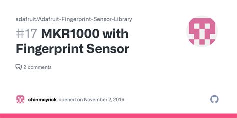 MKR1000 With Fingerprint Sensor Issue 17 Adafruit Adafruit