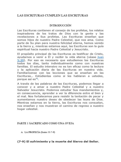 7 B Las Escrituras Cumplen Las Escrituras Pdf Jesús Pecado