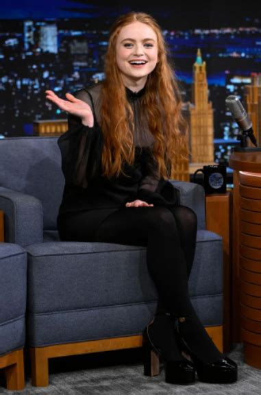 Celebrity Legs And Feet In Tights Sadie Sink`s Legs And Feet In Tights 3