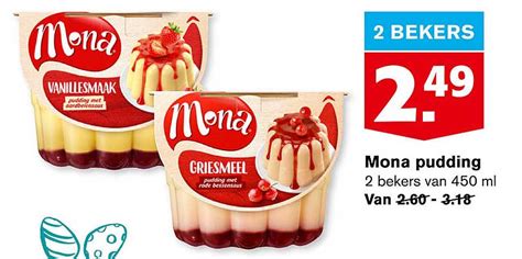 Mona Pudding Aanbieding Bij Hoogvliet 1folders Nl