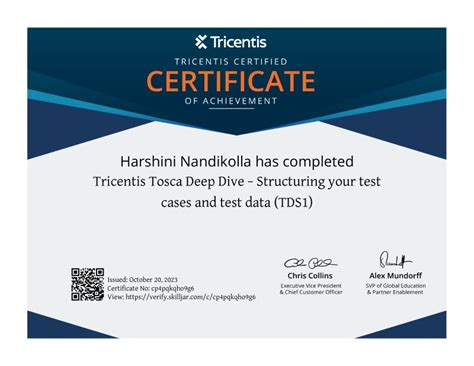 Completed Tricentis Tosca Deep Dive Harshini Nandikolla Posted On The Topic Linkedin