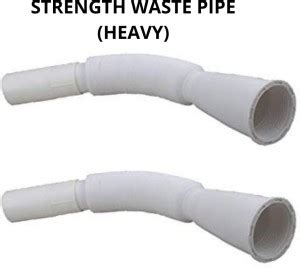 Strength Flexible PVC Waste Drain Pipe For Wash Basin Sink Piece Hose Pipe PACK OF