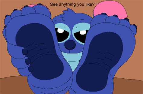 Stitch Feet On Your Face By Epictickler On Deviantart