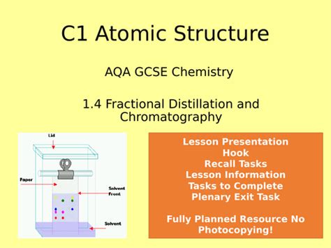 Gcse Aqa Chemistry 14 Fractional Distillation And Chromatography Full