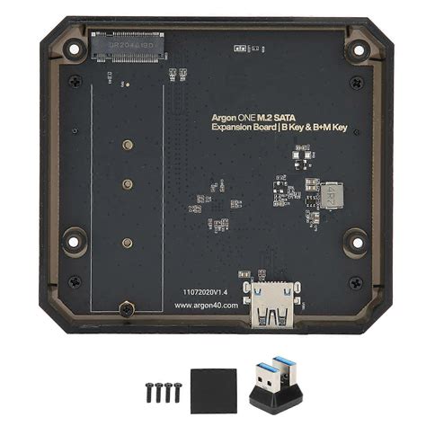 case for raspberry pi 4b m 2 expansion board usb3 0 to sata connect ssd