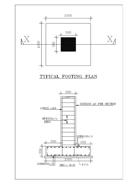 Footing Plan Pdf