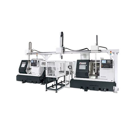 Goodway Gantry Loader Serving 2 Cnc Turning Machines Ichi Seiki