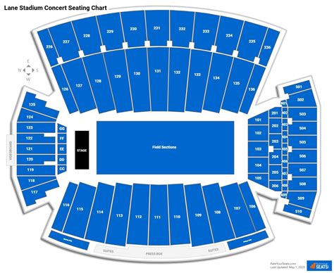 Lane Stadium Concert Seating Chart