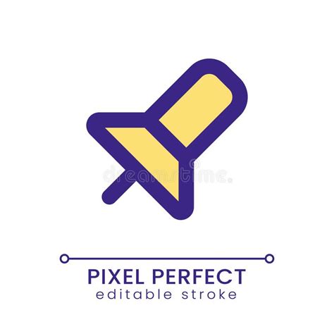 Pin Pixel Perfect RGB Color Ui Icon Stock Vector Illustration Of Note