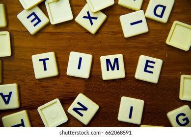 Timecomputer Keyboard Keys Spellingflat Lay View Stock Illustration