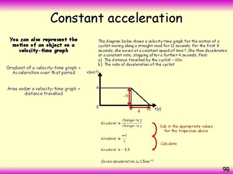 Teachings For Exercise 9 B Constant Acceleration You
