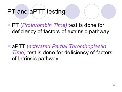 Pt Aptt Technical Information