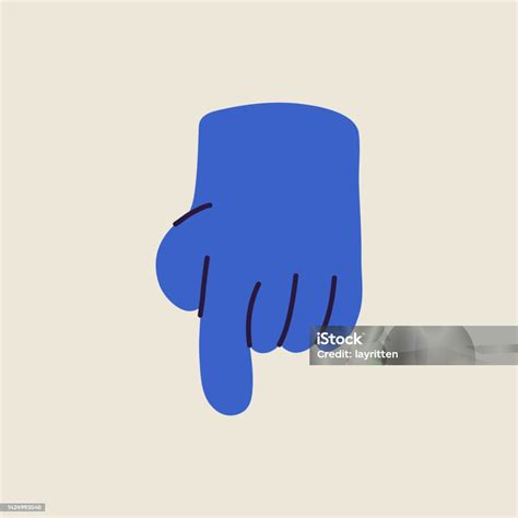 Menggambar Tangan Kartun Abstrak Digambar Komik Tangan Jari Telunjuk