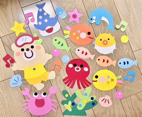 壁面飾り 夏 海プール 魚 海の生き物 水遊び 6月7月8月 保育園幼稚園学校 By メルカリ