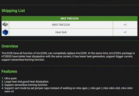 Tmc2226 Stepper Motor Driver Stepstick 3d Printer Parts 2 5a Uart Ultra Silent Vs Tmc2209