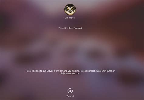 How To Set A Custom Lock Screen Message On Your Mac In Case Its Lost Macrumors