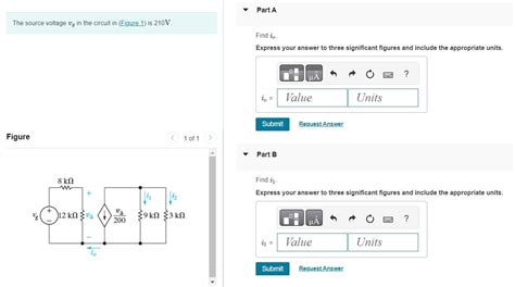 Solved The Source Voltage Vg In The Circuit In Figure 1 Is Chegg Com