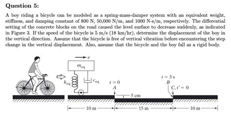 SOLVED Question 5 A Boy Riding A Bicycle Can Be Modeled As A Spring