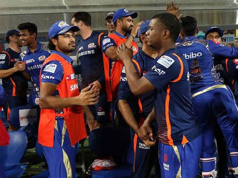 Ipl 2018 Mumbai Indians Celebrate Win Over Chennai Super Kings With