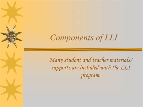 Ppt The Leveled Literacy Intervention System Lli Powerpoint