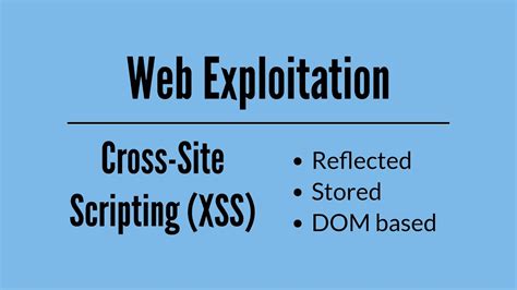 Cross Site Scripting Stored Reflected And DOM YouTube