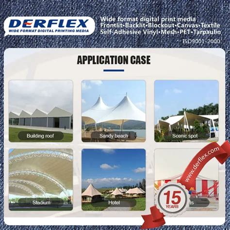 Pvc Tarpaulin Fabric Architectural Membrane Structures Tensile Membrane