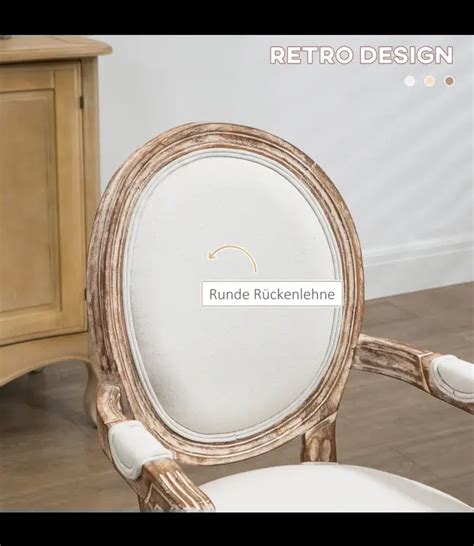 B Ware Homcom Esszimmerstuhl Retro Design Online Kaufen Bei Bwareshop