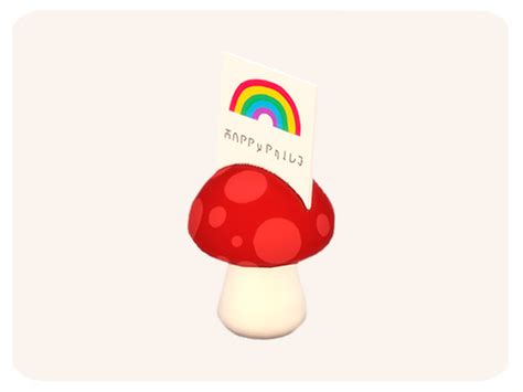 The Sims Resource Mushroom Note Holder