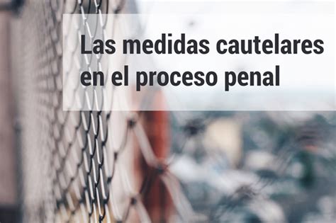 Las Medidas Cautelares En El Proceso Penal Traductor Jurídico De