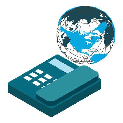 Global Telephony Icon Isometric Style 15882892 Vector Art At Vecteezy