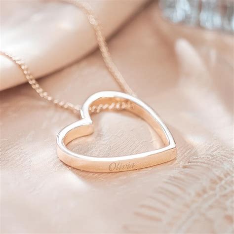 Rose Gold Name Necklace Etsy