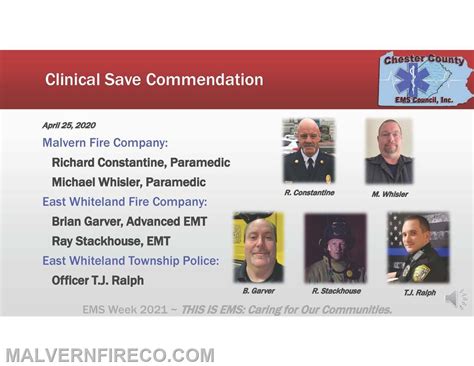 Ems Providers Honored At Chester County Ems Council Awards Ceremony Ems Providers Honored At Chester County Ems Council Awards Ceremony