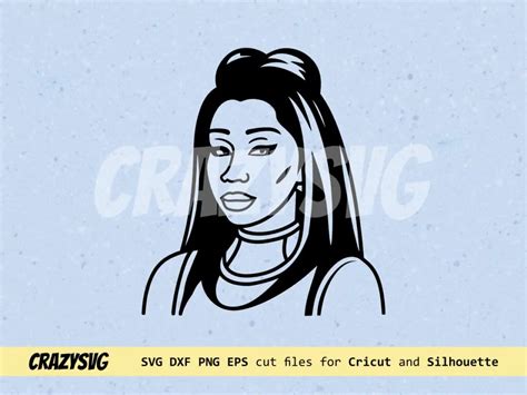 Nicki Minaj Cartoon Vector Svg Eps Vectorency