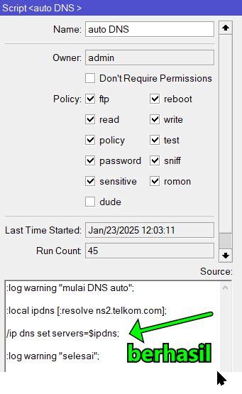 Script Otomatis Pindah Dns Di Mikrotik Tiap 1jam Sekali 1dns Atau Beberapa Dns Service