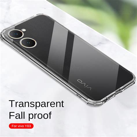 For Vivo Y03 Y 03 03Y Anti Shock TPU Camera Protection Phone Case Cover For Vivo Y03 4G HD Clear