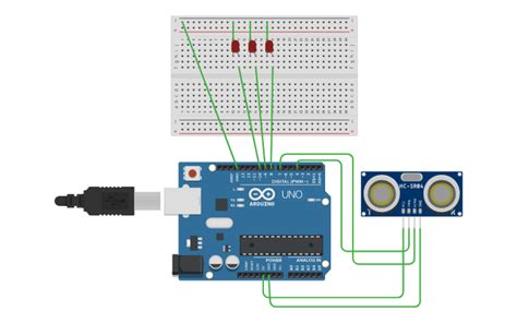 Circuit Design Distance Measure Tinkercad