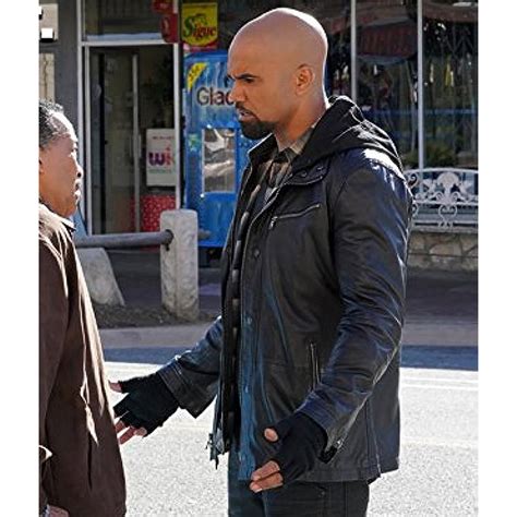 Swat Daniel Harrelson Leather Jacket With Hood