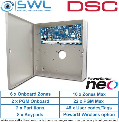 DSC Neo HS2016 Alarm Panel 6 To 16 Zone C W Cabinet SWL