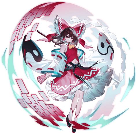 U U Zan Hakurei Reimu Touhou Touhou Gensou Eclipse Absurdres