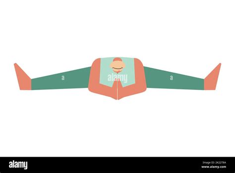 Vector Isolated Illustration With Flat Female Character Sportive