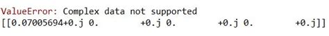 Python编译错误valueerror Complex Data Not Supported 陈默1 博客园