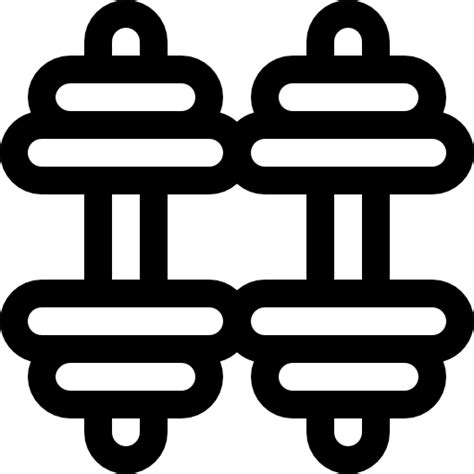 Dumbbell Basic Rounded Lineal Icon