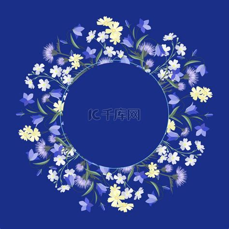 矢量图的五颜六色的花朵素材图片免费下载 千库网