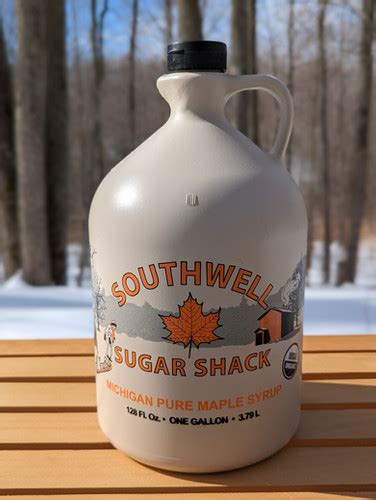 Gallon Jug Of Organic Maple Syrup Southwellsugarshack