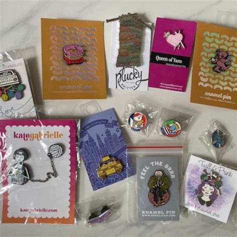 Enamel Pins Knitting Etsy