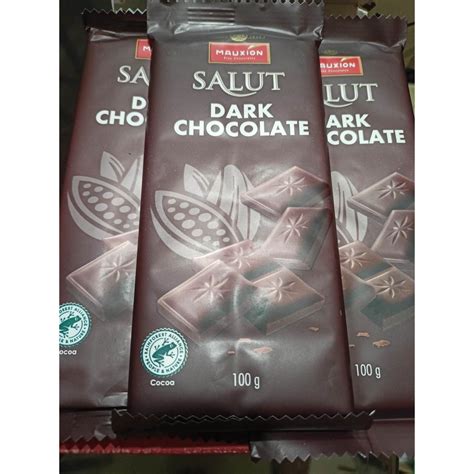 MAUXION Salut Dark Chocolate /Milk Chocolate 100g | Shopee Philippines